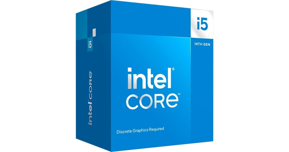 Intel® Core i5-14400F, 2,5 GHz (4,7 GHz Turbo Boost) socket 1700 processor "Raptor Lake-S", Boxed