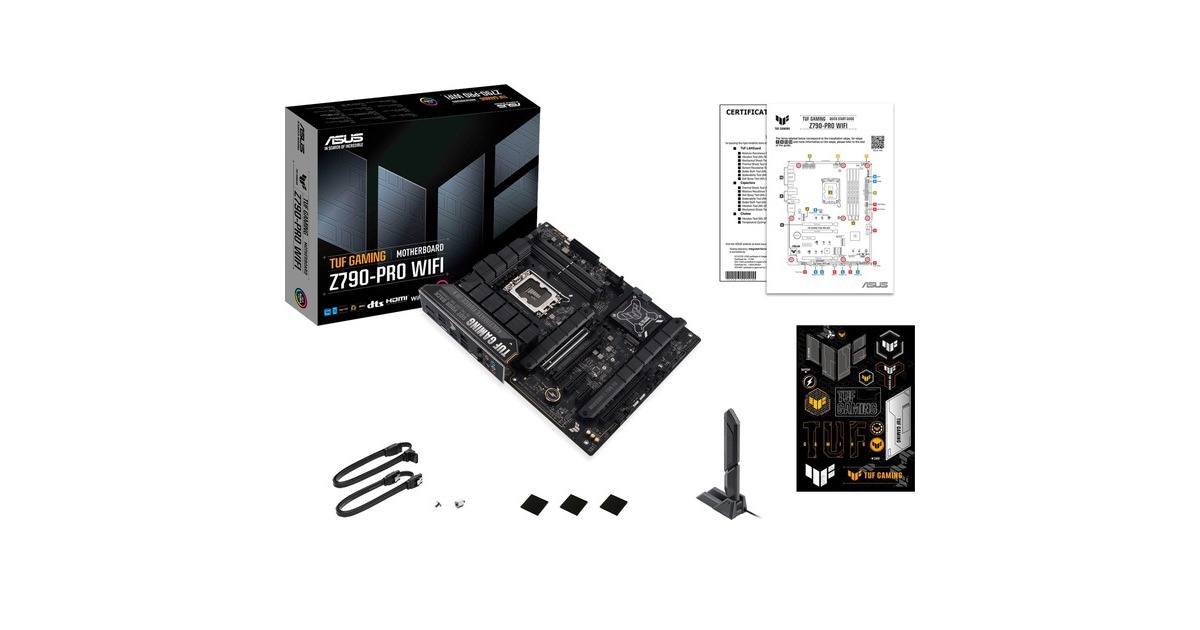 ASUS TUF Gaming Z790-PRO WIFI socket 1700 moederbord Zwart, RAID, 2.5Gb ...