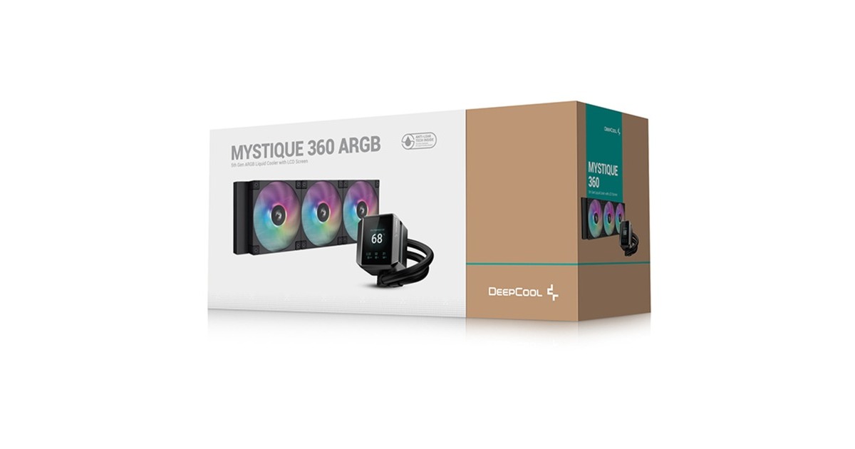 Deepcool MYSTIQUE 360 ARGB waterkoeling Zwart, 4-pins PWM fan-connector