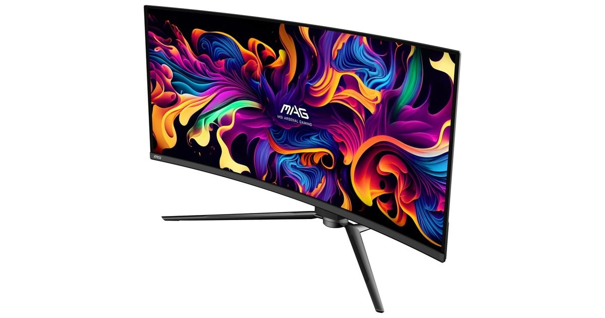 MSI MAG 341CQP QD-OLED 34" Curved UltraWide gaming monitor Zwart, 2x ...