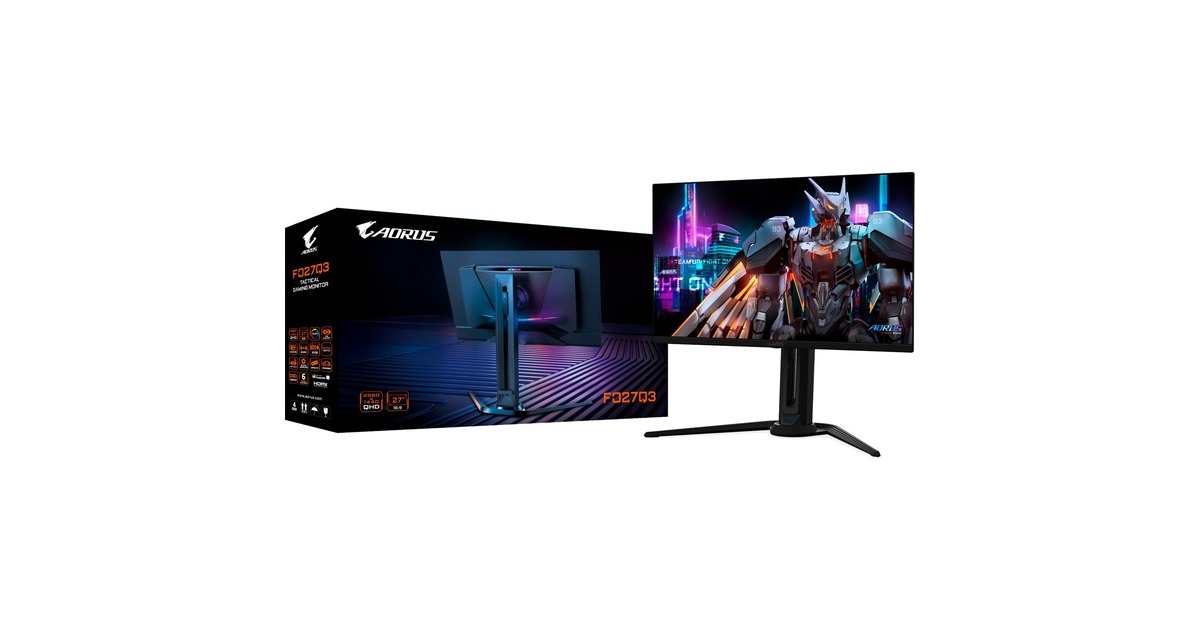 GIGABYTE AORUS FO27Q3 27" gaming monitor Zwart, 2x HDMI, DisplayPort ...