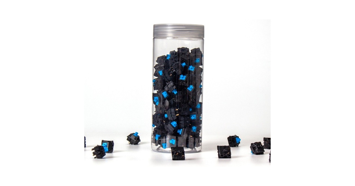 Keychron Gateron KS-3X Full Black Blue keyboard switches Blauw/zwart ...