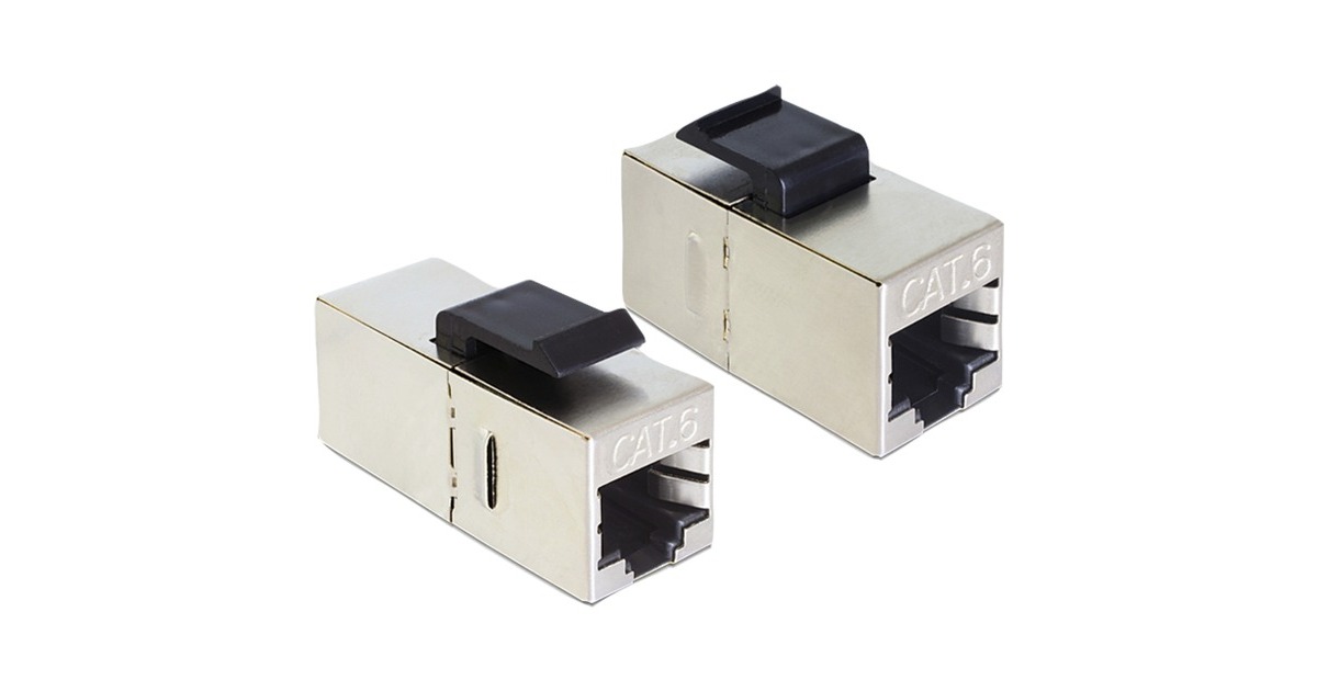 DeLOCK Keystone Mod RJ45 female > RJ45 female Cat.6 comp. keystone module