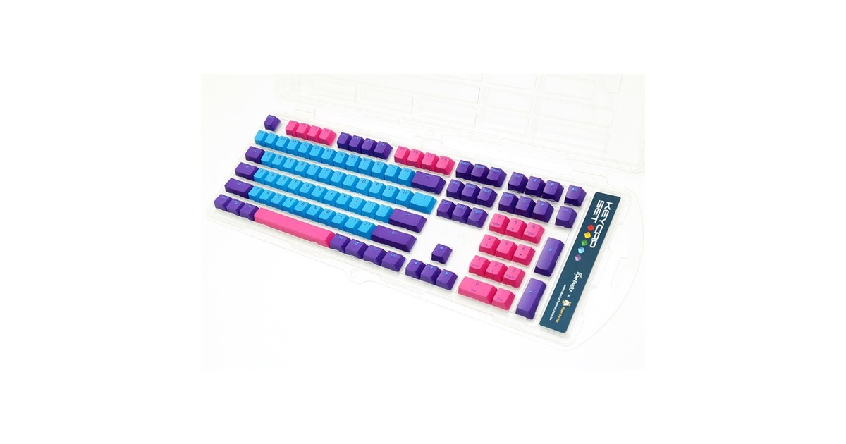 Ducky Keycap Set Joker keycaps Paars, PBT, QWERTY-set