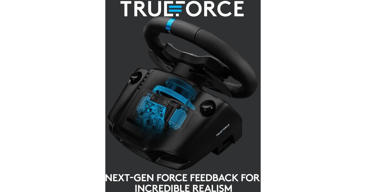 Logitech G G923 TRUEFORCE stuur Zwart, Pc, PlayStation 4, PlayStation 5